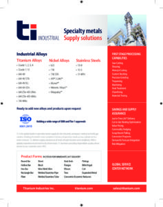 Titanium Industries Industrial - Chemical Processing - Hydro-Metallurgical